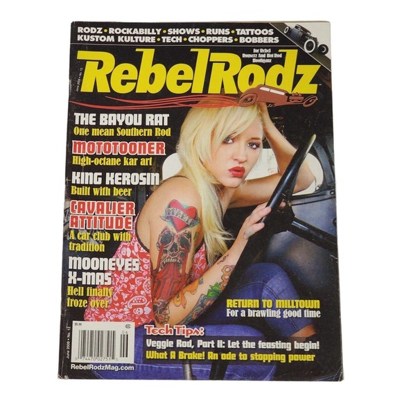 Rebel Rodz | Accents | Rebel Rodz Magazine June 209 Issue No 2 Hot Rod High Octane Car Art ...